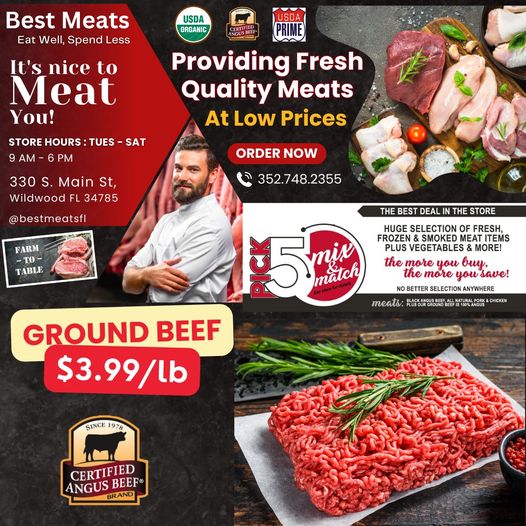 Weekly Specials - Wildwood, Orlando, Tampa | Best Meats